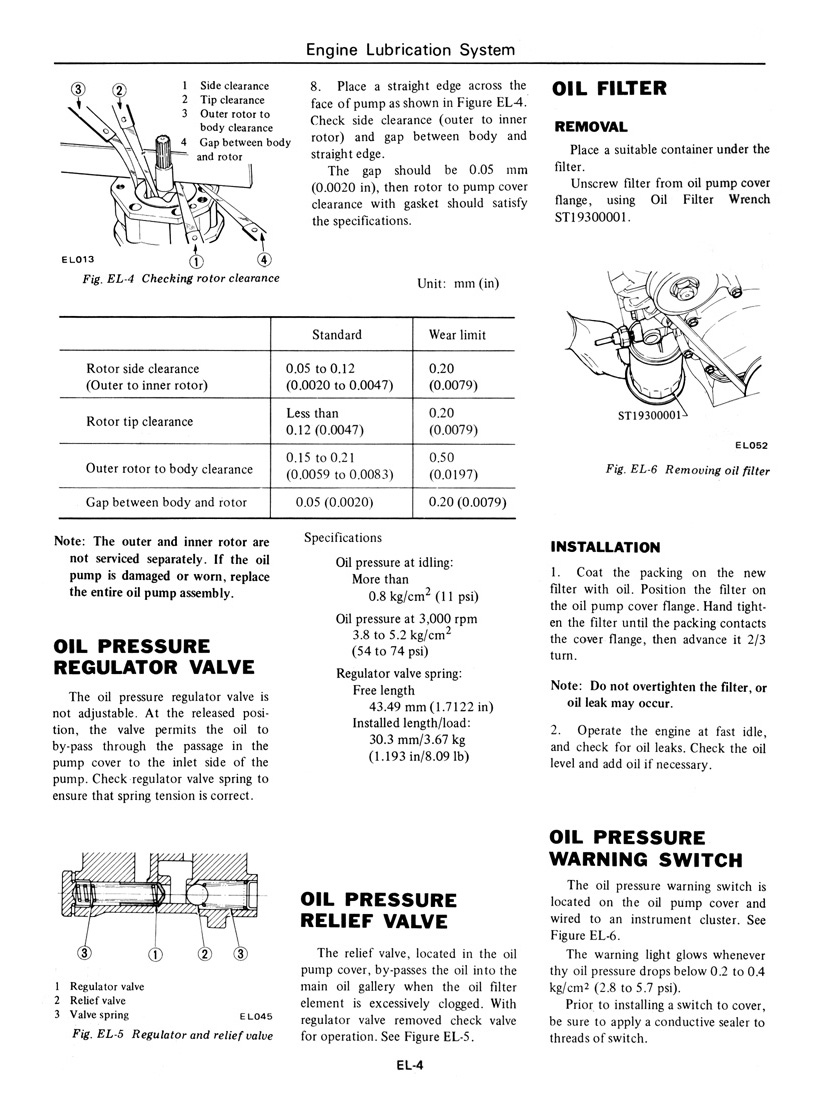 Datsun Service Manual - A10 and A12 - Page EL-04 (100dpi) - Retro JDM